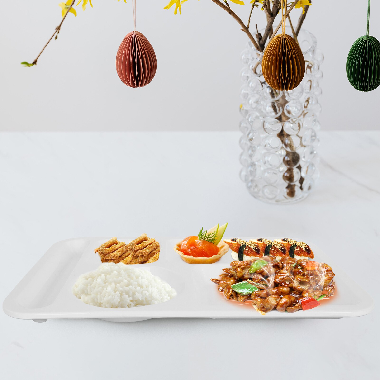 Multi-grid Food Plate Anti-falling Food Plate Simp... – Grandado