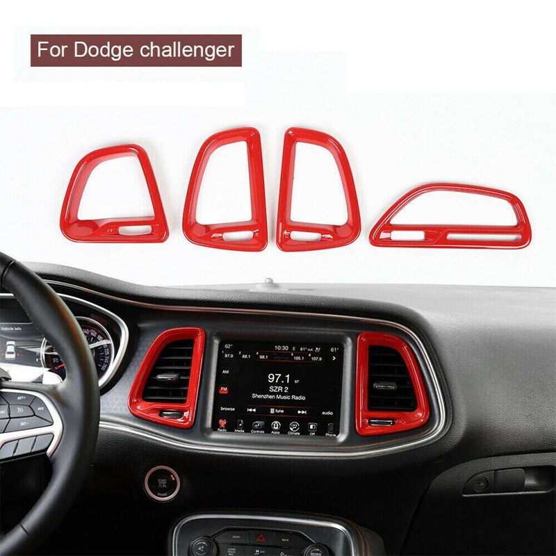 4Pcs Center Console Air Condition Outlet Vent Trim... – Grandado
