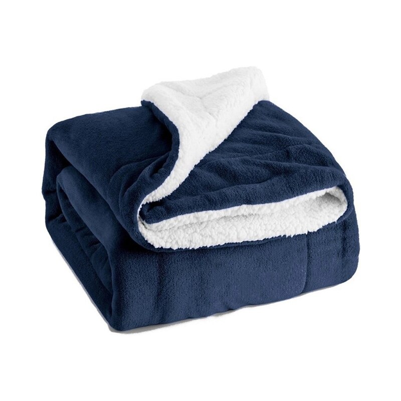 Double-layer Thick Quilt Winter Warm Sofa Blanket ... – Grandado