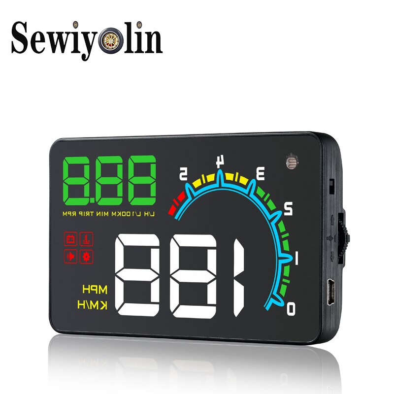 D3000 HUD Head Up Display Auto HUD OBD2 Car Speed ... – Grandado