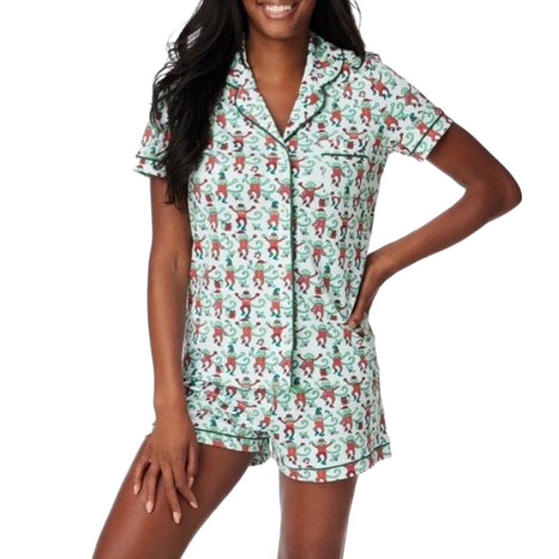 Kawaii Cartoon Print Lounge Pajama Sleepwear Women Grandado