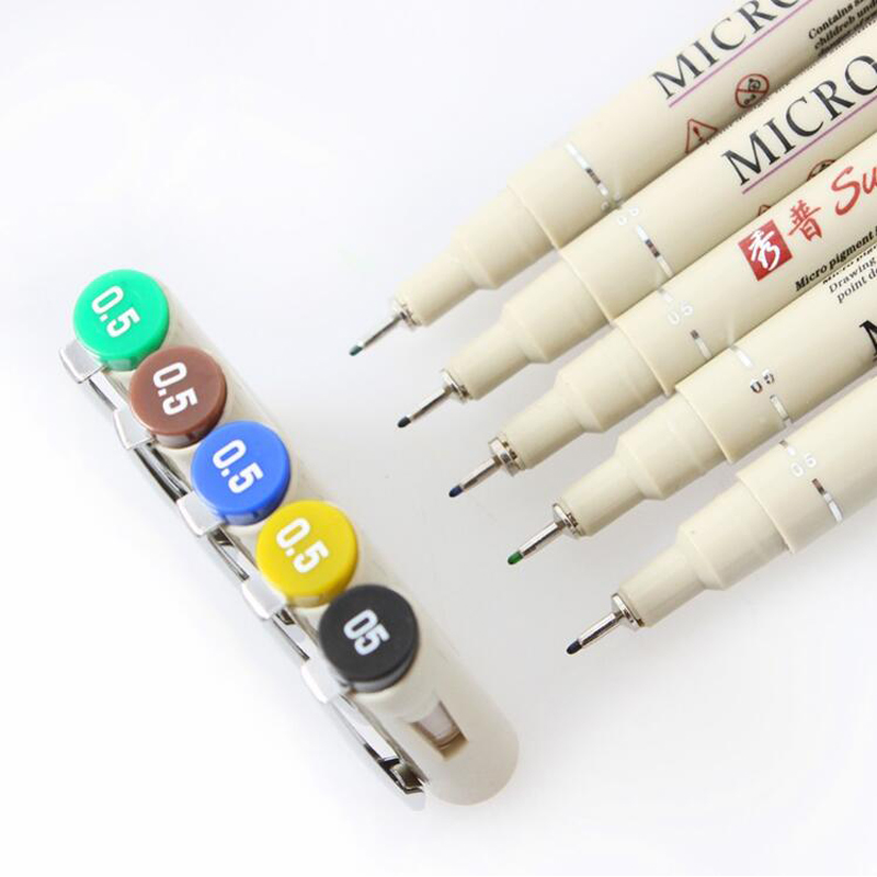 12 Colors PRO Pigma Micron Pen Set Waterproof Fine... – Grandado