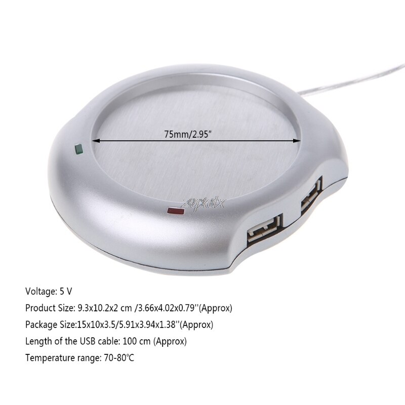Usb Koffie Kop Mok Warmer Heater Pad Met 4 Port Us... – Vicedeal
