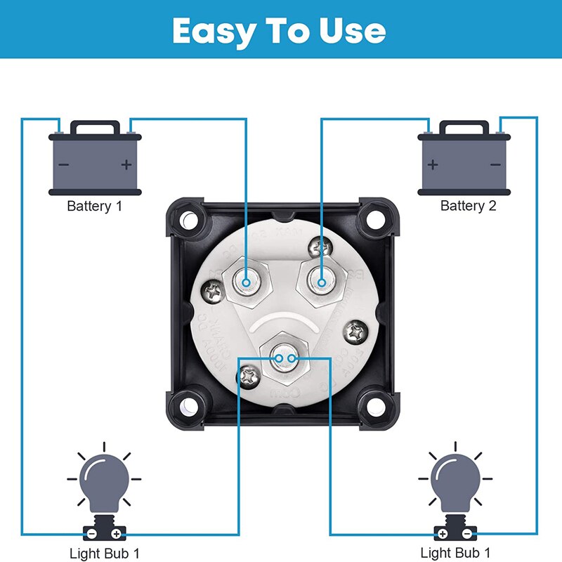 1-2-Both-Off Selector Battery Isolator Switch 12V/... – Grandado
