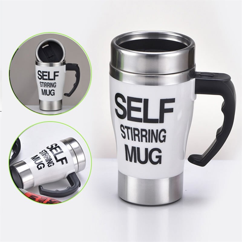 Stainless Steel 450mL Self Stirring Coffee Mug Mil... – Grandado