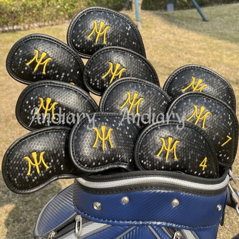 M Golf Iron Headcovers 10pcs Thick PU Materials Go... – Grandado