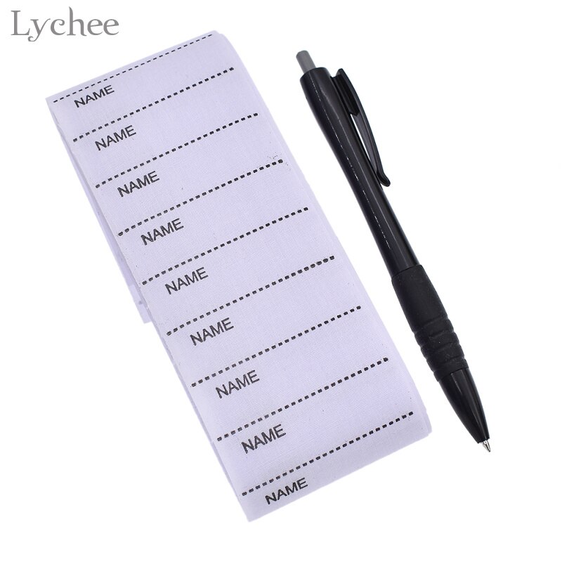 Lychee Leven 100pcs Ijzer Op Naam Labels Wit Wasba... – Vicedeal