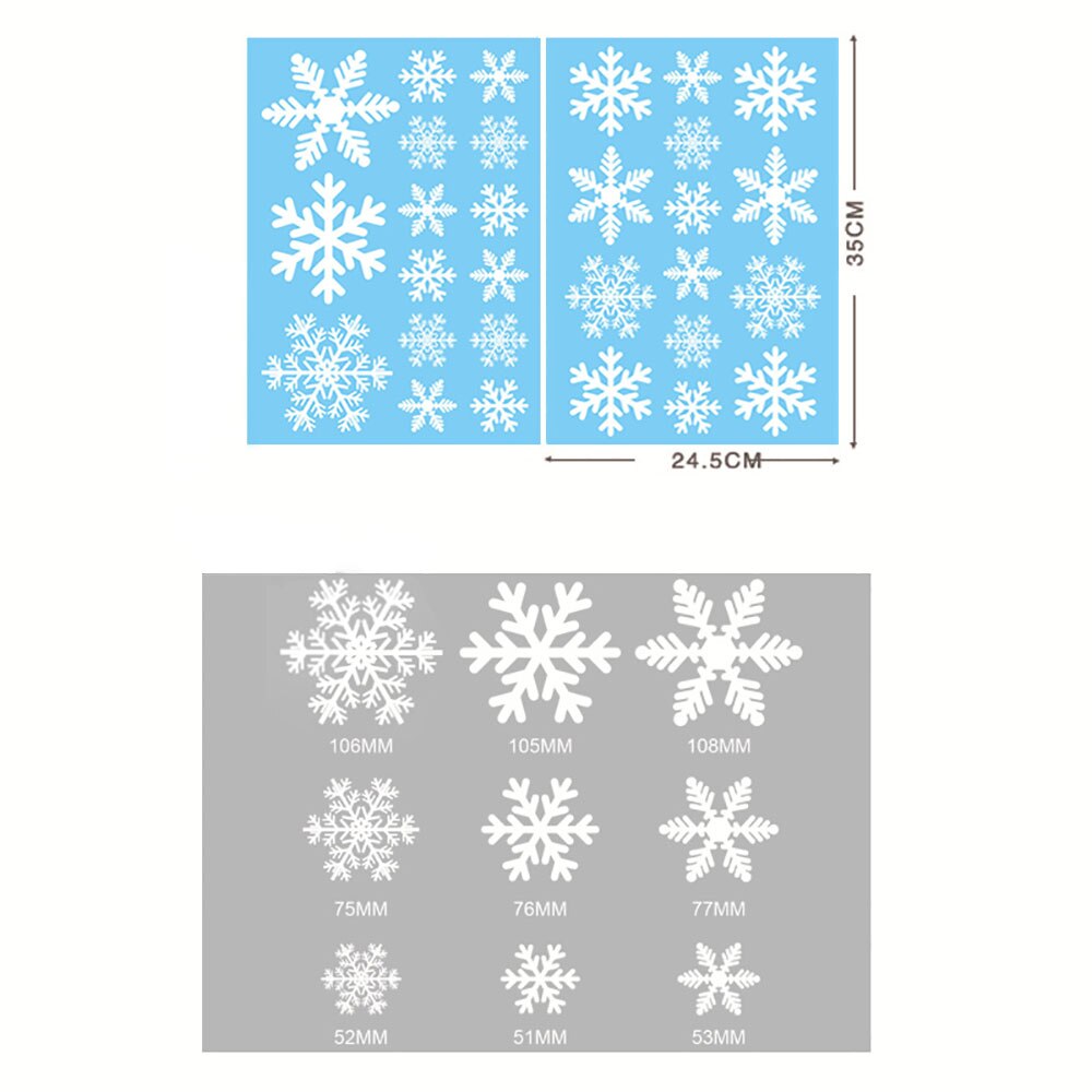 Christmas Snowflake Static Sticker Year Decoration... – Vicedeal