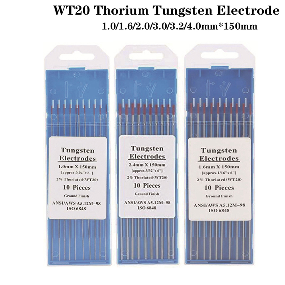10pcs WT20 Thorium Tungsten Electrodes Argon Arc W... – Grandado