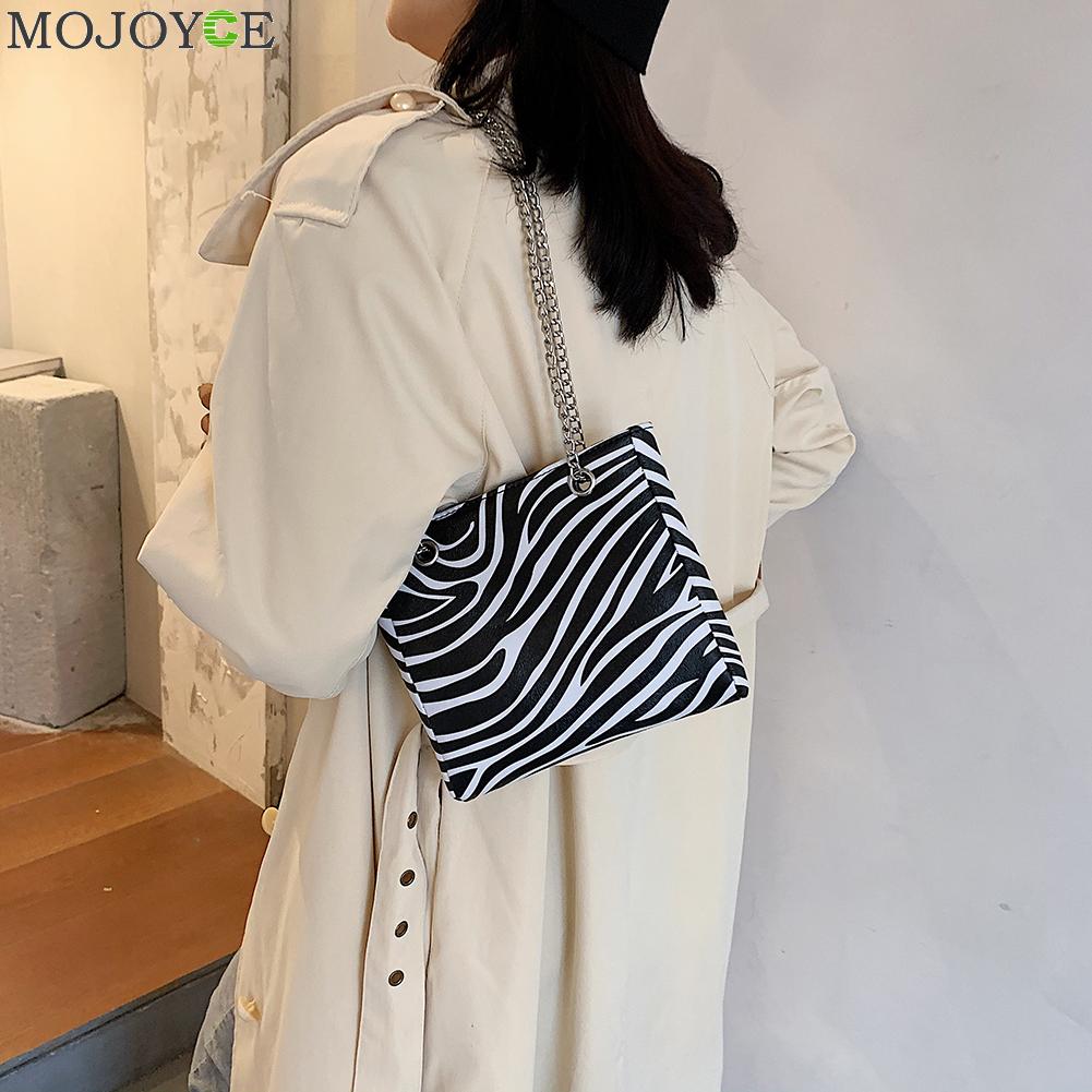Women Casual Zebra Printed Messenger Bag PU Leathe... – Grandado
