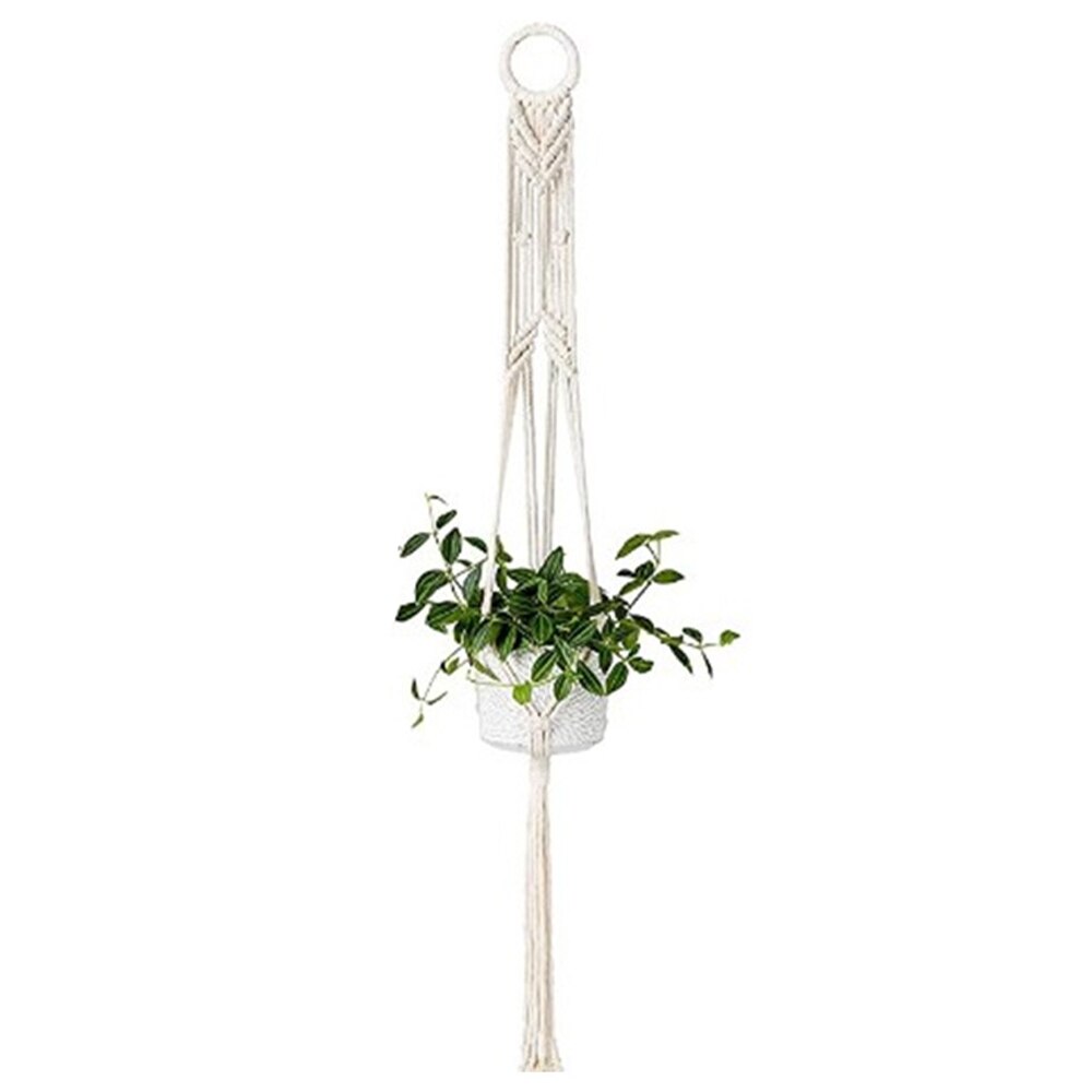 Hemp Rope Flower Pots Planter House Hanging Rope B... – Grandado