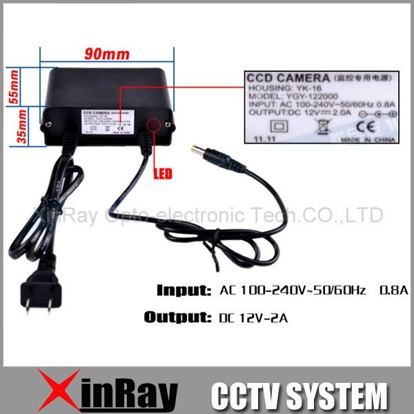 DC 12V 2A Power Supply Adapter For CCTV Camera,Eur... – Grandado