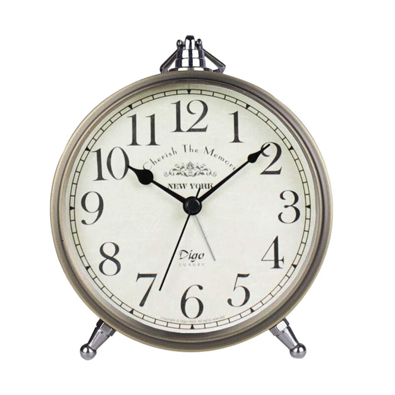Digo Retro Alarm Clock Battery Silent Non-Ticking ... – Grandado