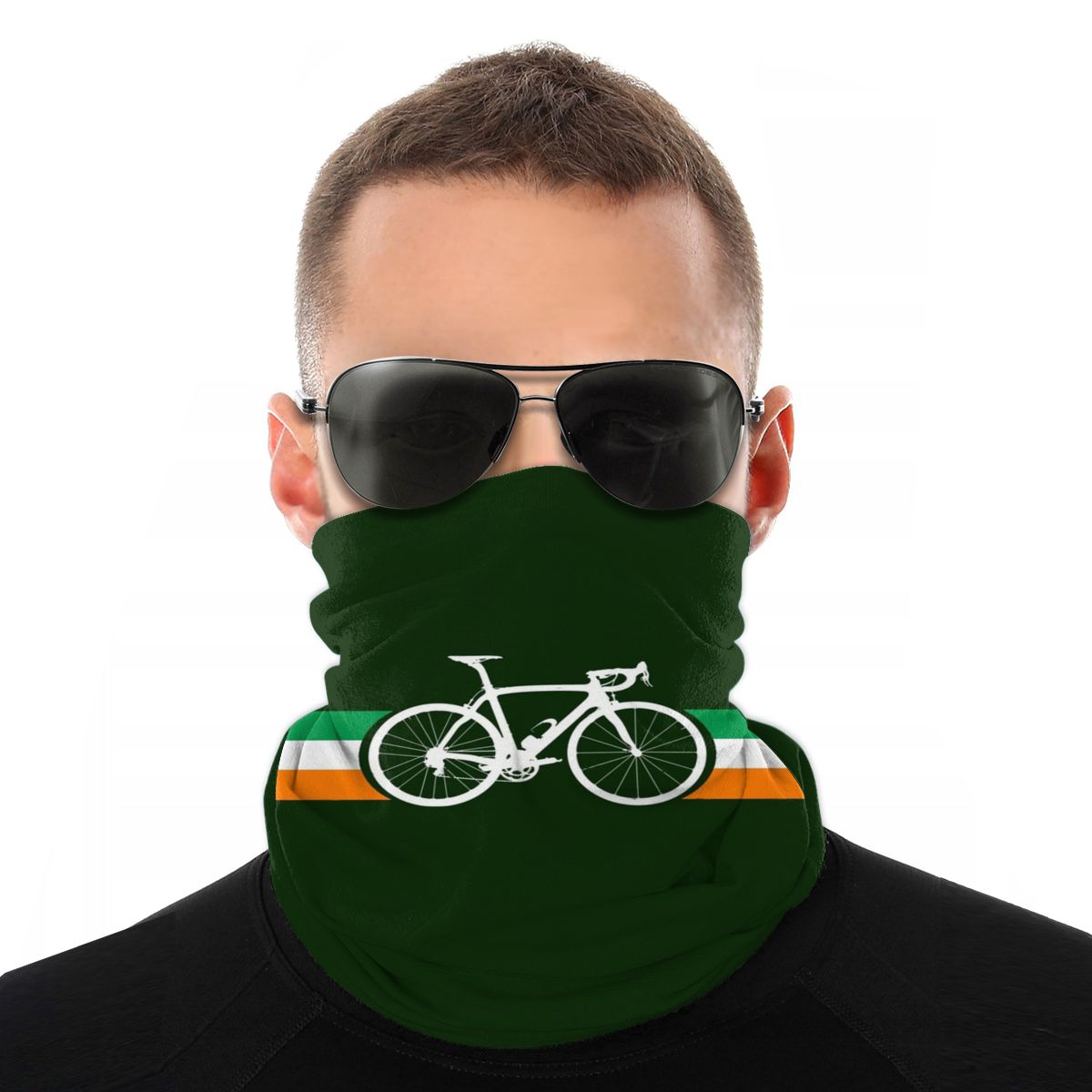 Bike Stripes Irish Scarf Half Face Mask Men Women ... – Grandado