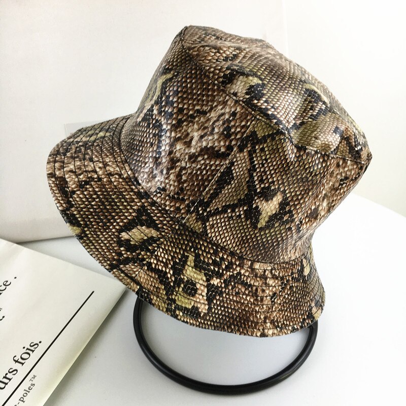 Cotton Snake print Both sides Bucket Hat Fisherman... – Vicedeal