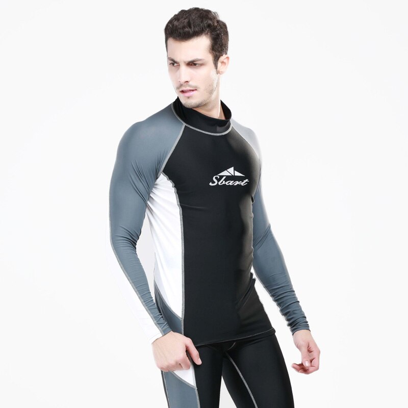 SBART Men's Long Sleeve Rashguard Surfing Lycra Sw... – Grandado