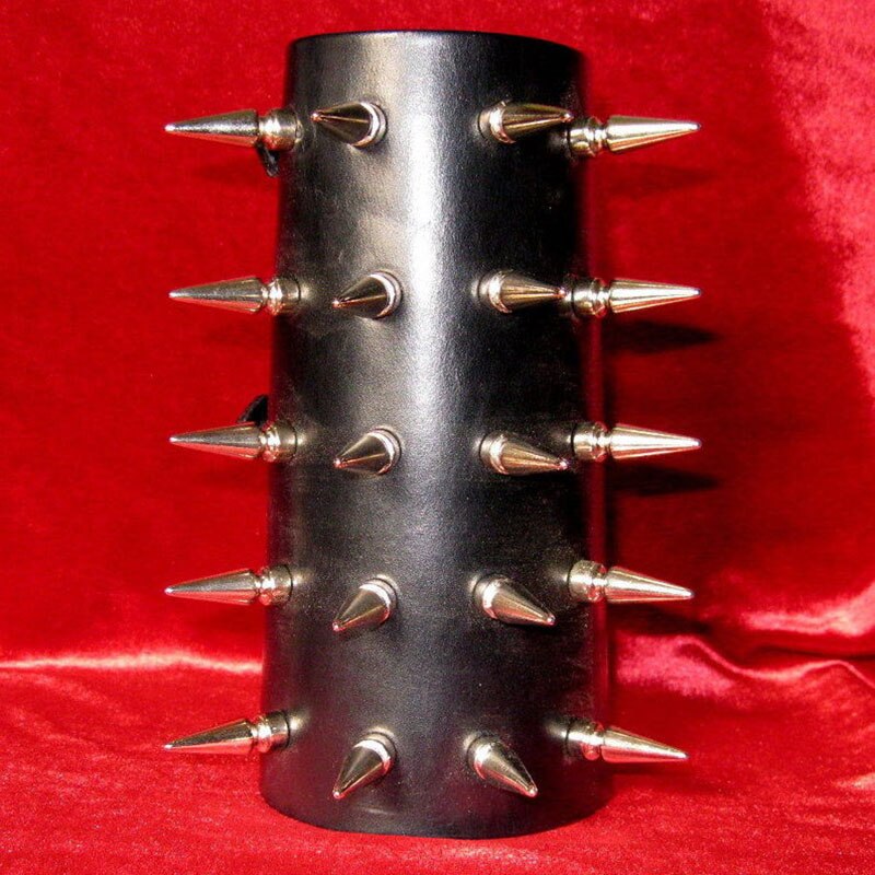 Steampunk Gothic Brutal Spikes Bracer Gauntlet Stu... – Grandado