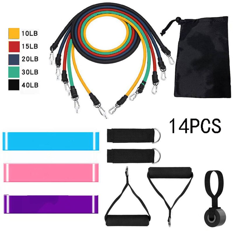 17 Pcs/Set Latex Resistance Bands Crossfit Trainin... – Vicedeal