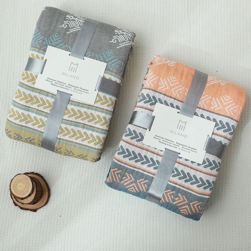 Junwell 100% Cotton Muslin Blanket Bed Sofa Travel... – Grandado