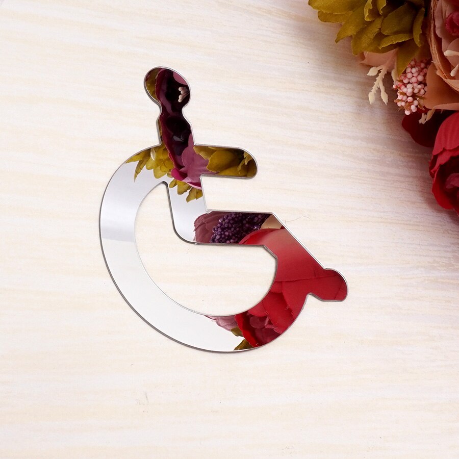 1 Pieces WC Sign Handicapped Only Instruction Stic... – Grandado