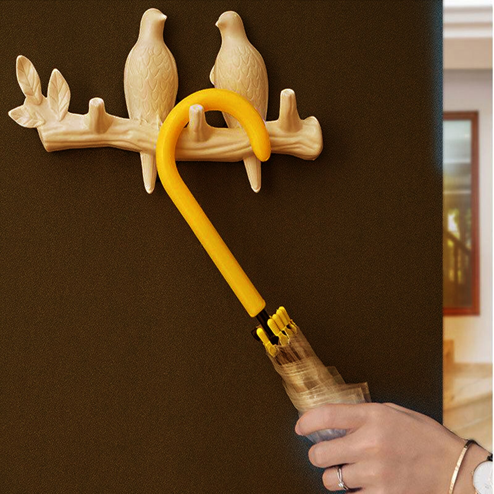 Birds Wall-mounted Art Hanger Cap Holder Storage H... – Vicedeal