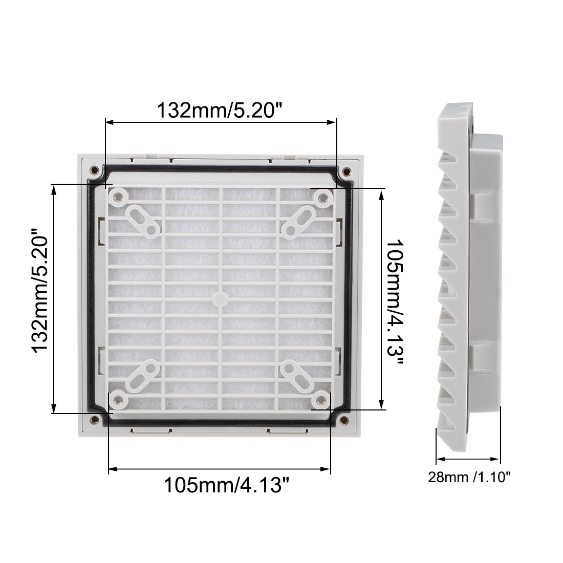 uxcell Ventilator Filter Unit - 150mm x 150mm ABS ... – Vicedeal