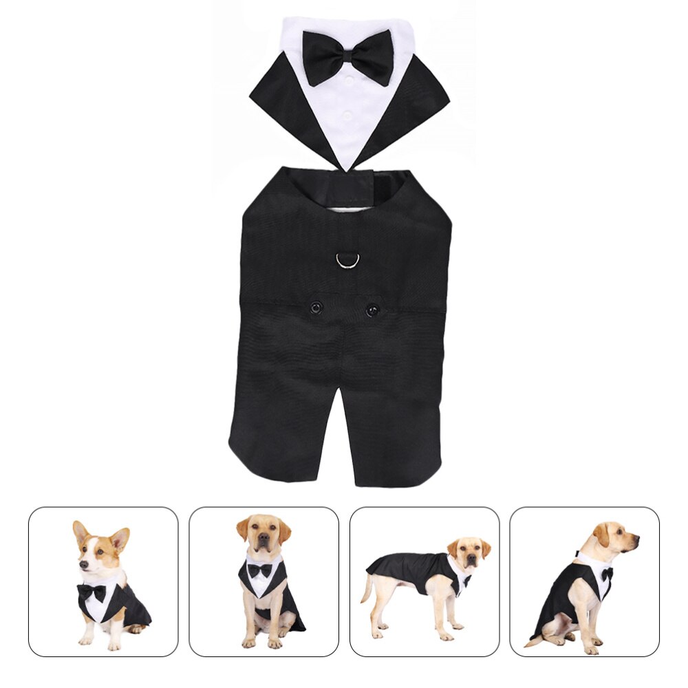 Traje de esmoquin de algodón para cachorro, traje ... – Grandado