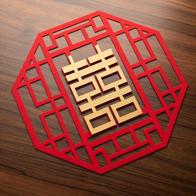 6 Style Chinese Wedding Wall decals Red Wall Stick... – Vicedeal