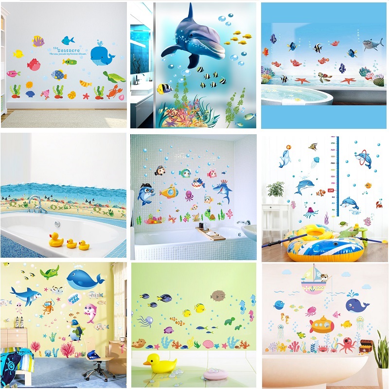 Underwater starfish wall sticker for living rooms ... – Vicedeal