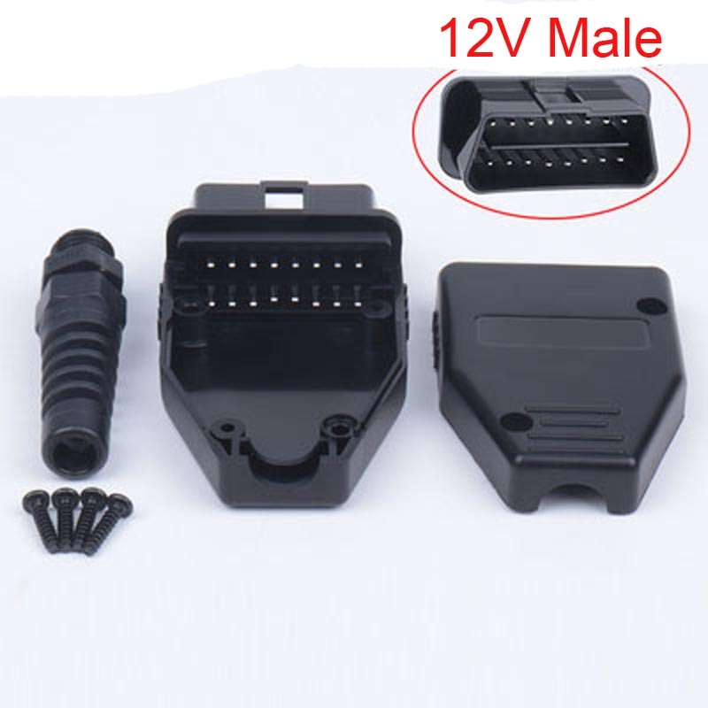 OBD2 16pin Male Connector Car OBD Shell Plug + Hou... – Vicedeal