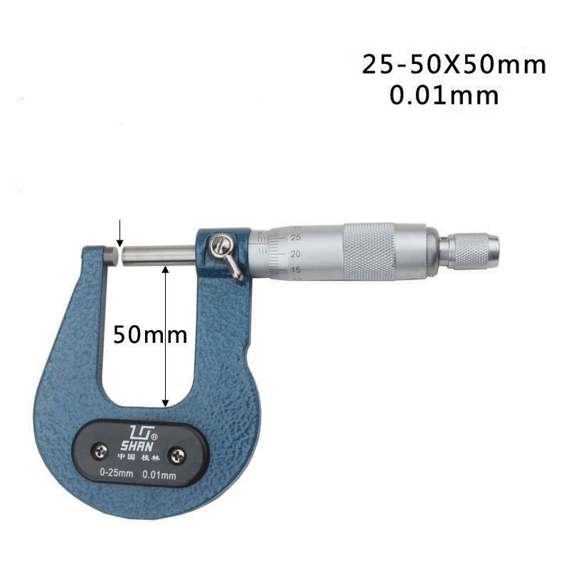 Deep throat Micrometers .Type A 0-25x50MMFlat or r... – Grandado