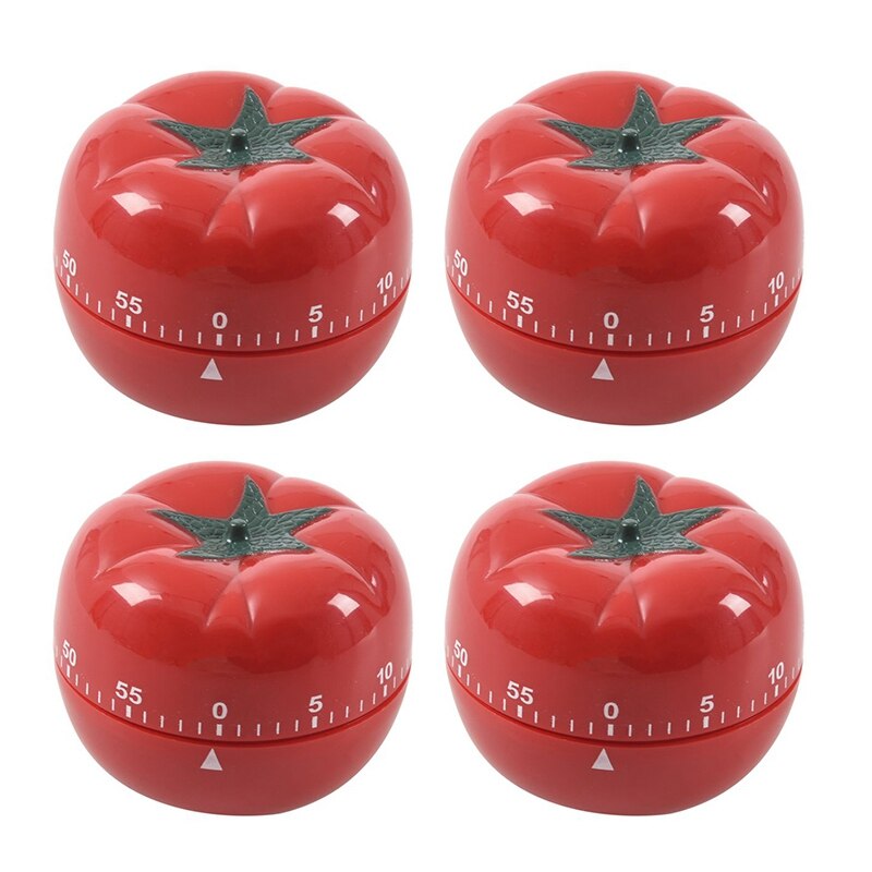 4Pcs Tomato Mechanical Kitchen Timer Game Count Do... – Vicedeal