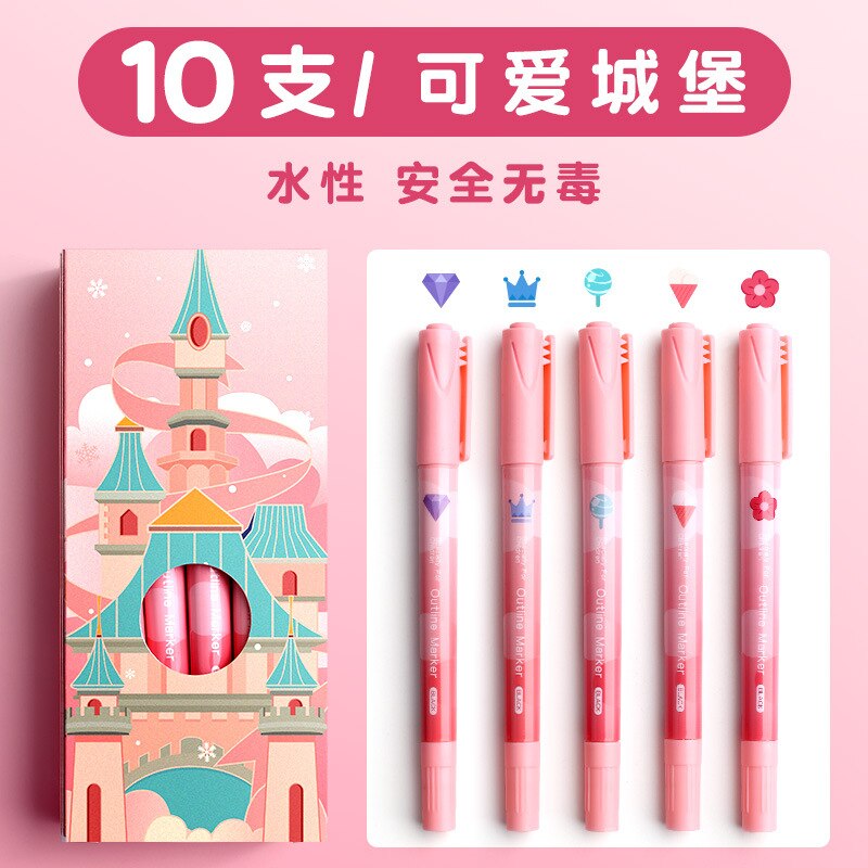 10pcs Special Black Small Double Headed Line Drawi... – Vicedeal