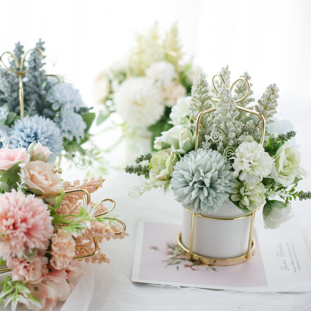 1 bunch Artificial flowers Ball chrysanthemum lave... – Grandado