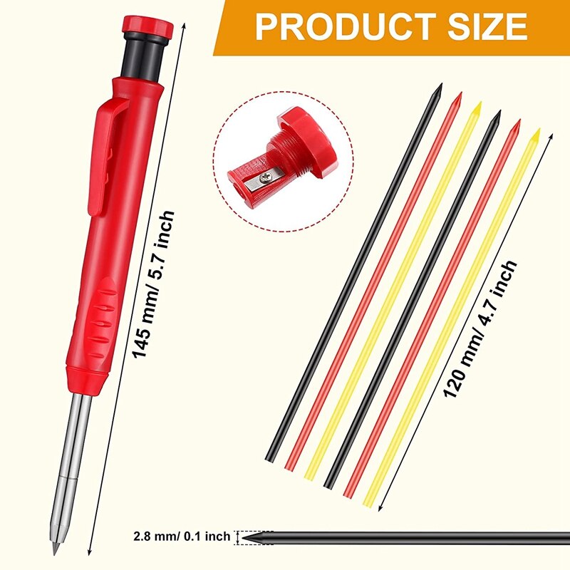 4 Pieces Solid Carpenter Pencil Construction Carpe... – Grandado