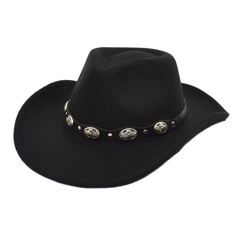 Lidafish Cowboyhoed Zwart Wol Western Cowboy Hoede... – Vicedeal