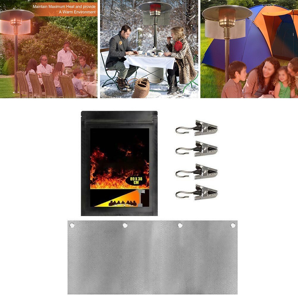 Patio Heater Reflectoren Shield Warmte Focus Opvou... – Vicedeal