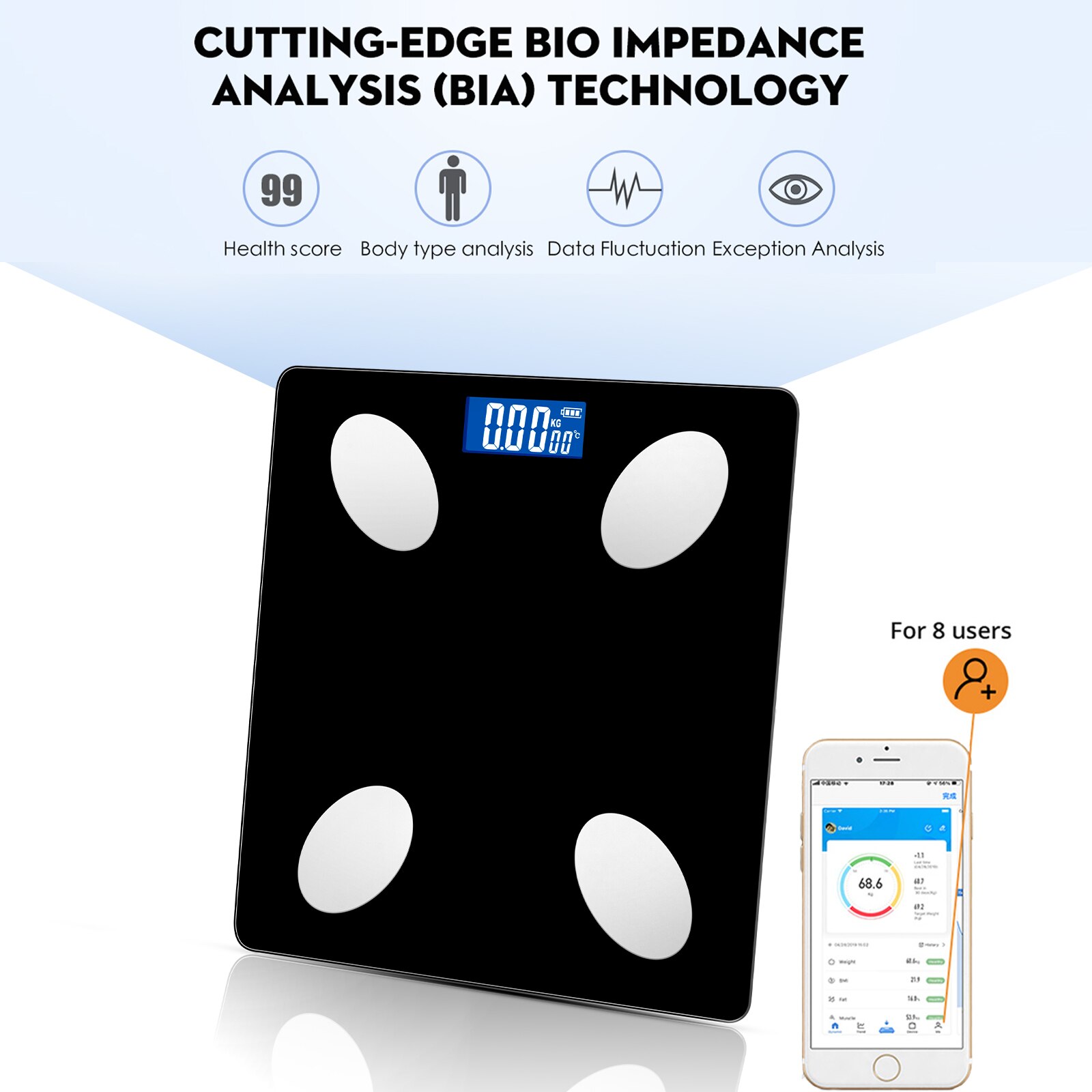 Bathroom Scale Smart Electronic Scale Digital Body... – Grandado