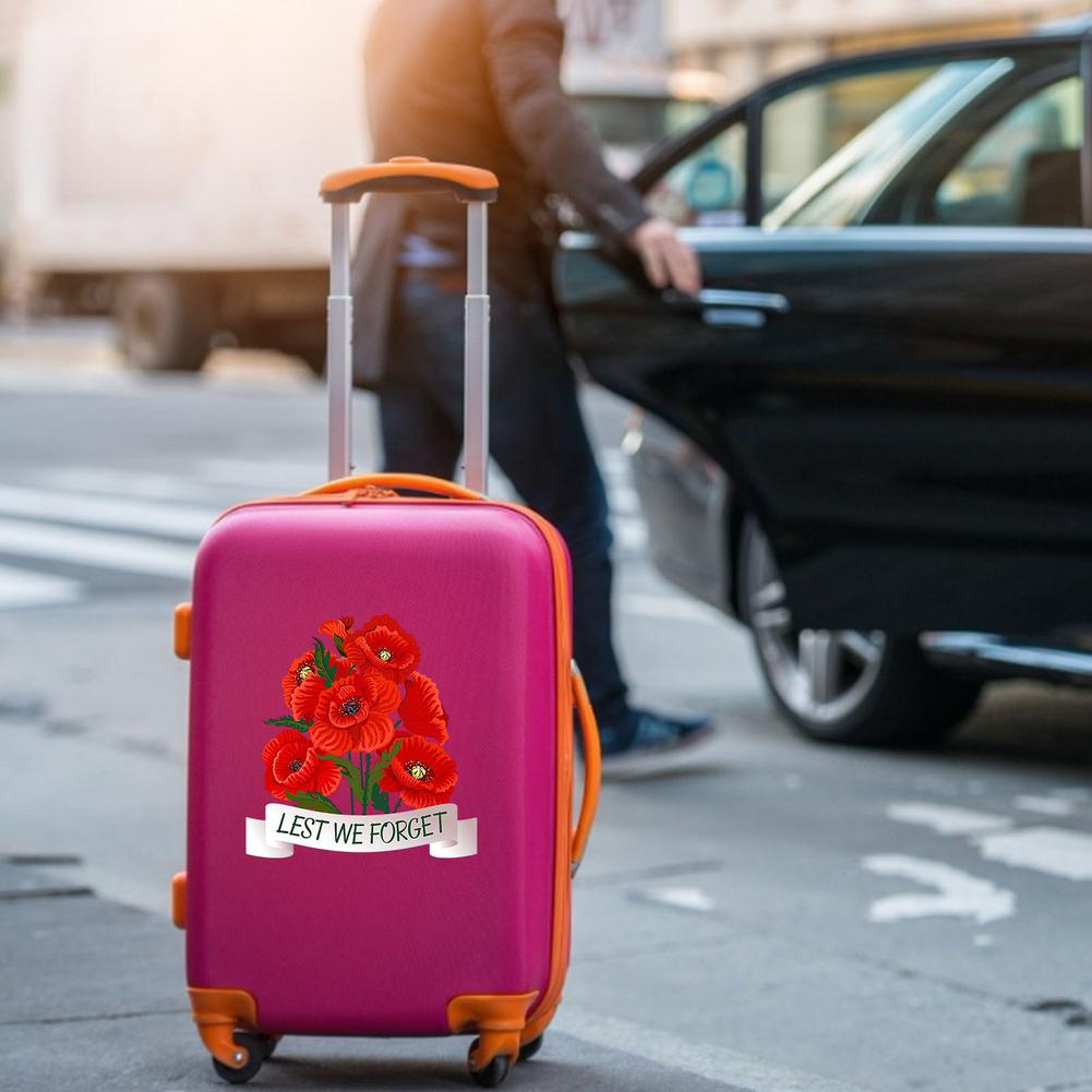 Red Poppy Removable Art Waterproof Bedroom Wall St... – Grandado