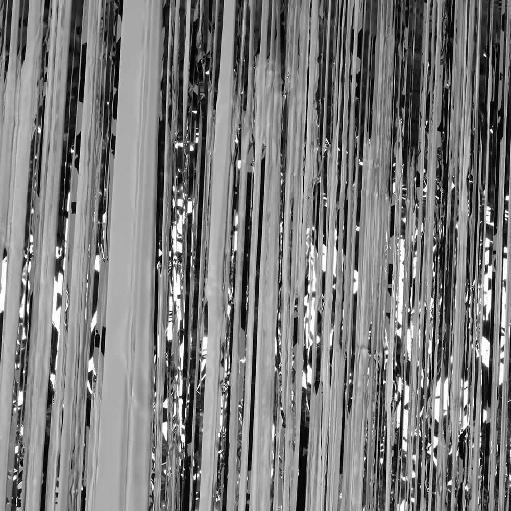 Halloween Metallic Foil Fringe Shimmer Backdrop We... – Grandado