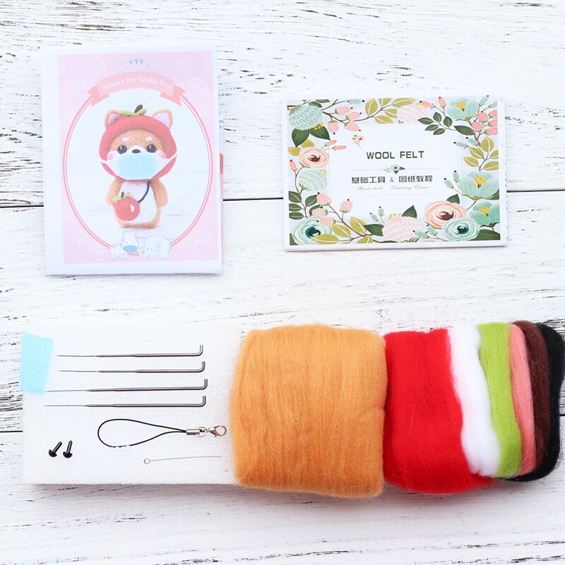 Jiwuo Handmade Pets Toy Doll Wool Felt Needle Poke... – Grandado
