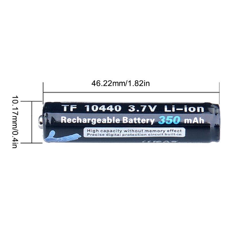 2Pcs AAA 10440 3.7V 350mAh Li-ion Rechargeable Bat... – Vicedeal
