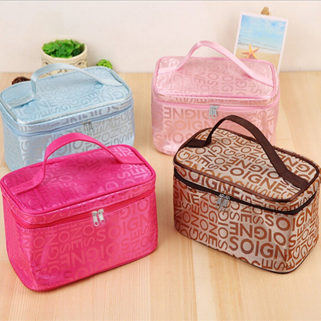 Letter Printed Cosmetic Bag Box Square Travel Port... – Vicedeal