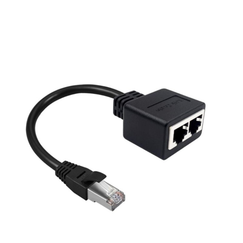 RJ45 One-in-two Ethernet LAN Network Adapter Cable... – Vicedeal