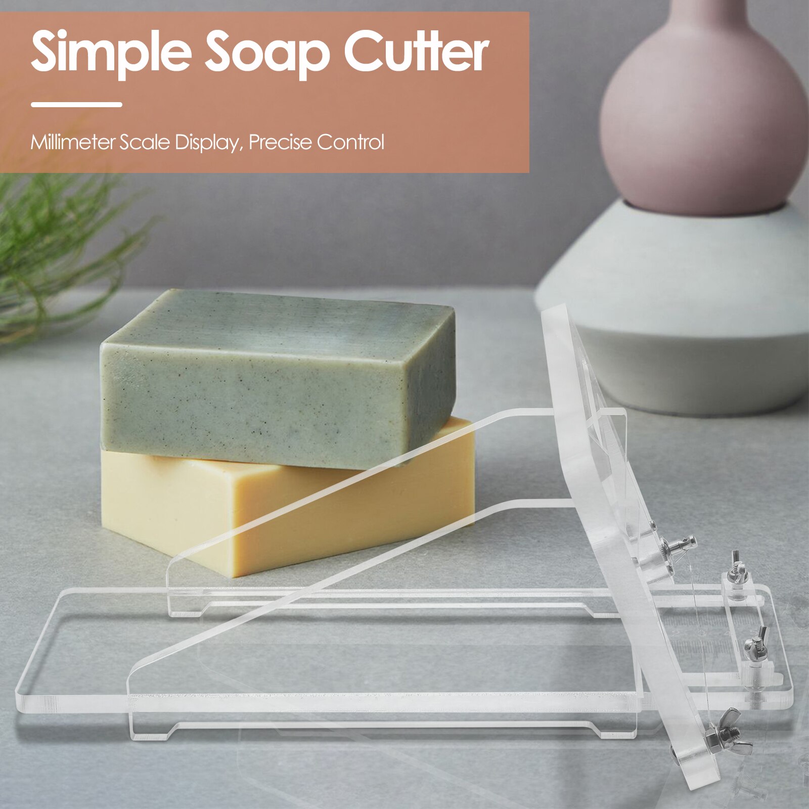 VOGVIGO Acrylic Soap Cutter Adjustable Cutting Too... – Grandado