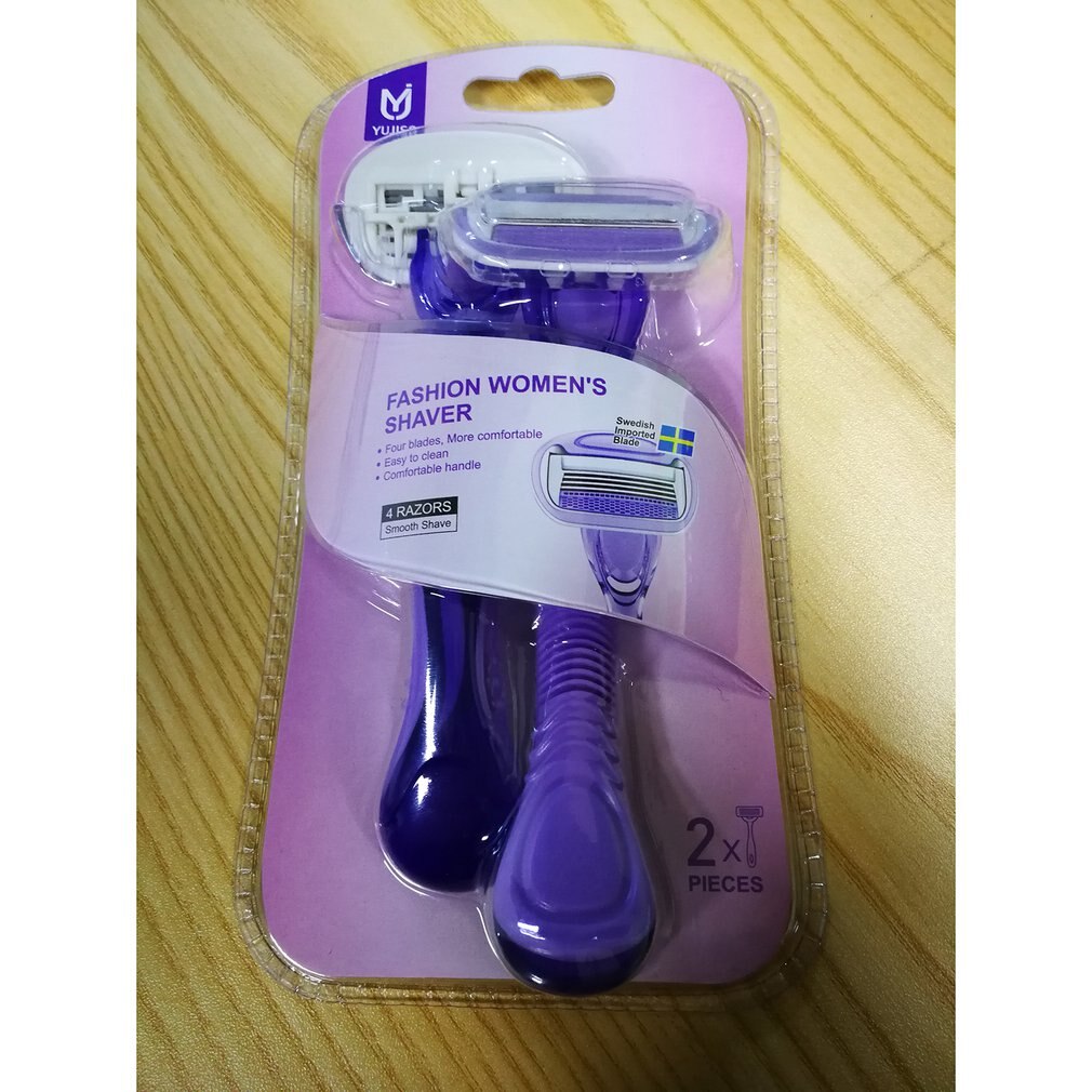 4 Layer Ladies Razor 2 Sticks Safety Razor Shaver ... – Vicedeal