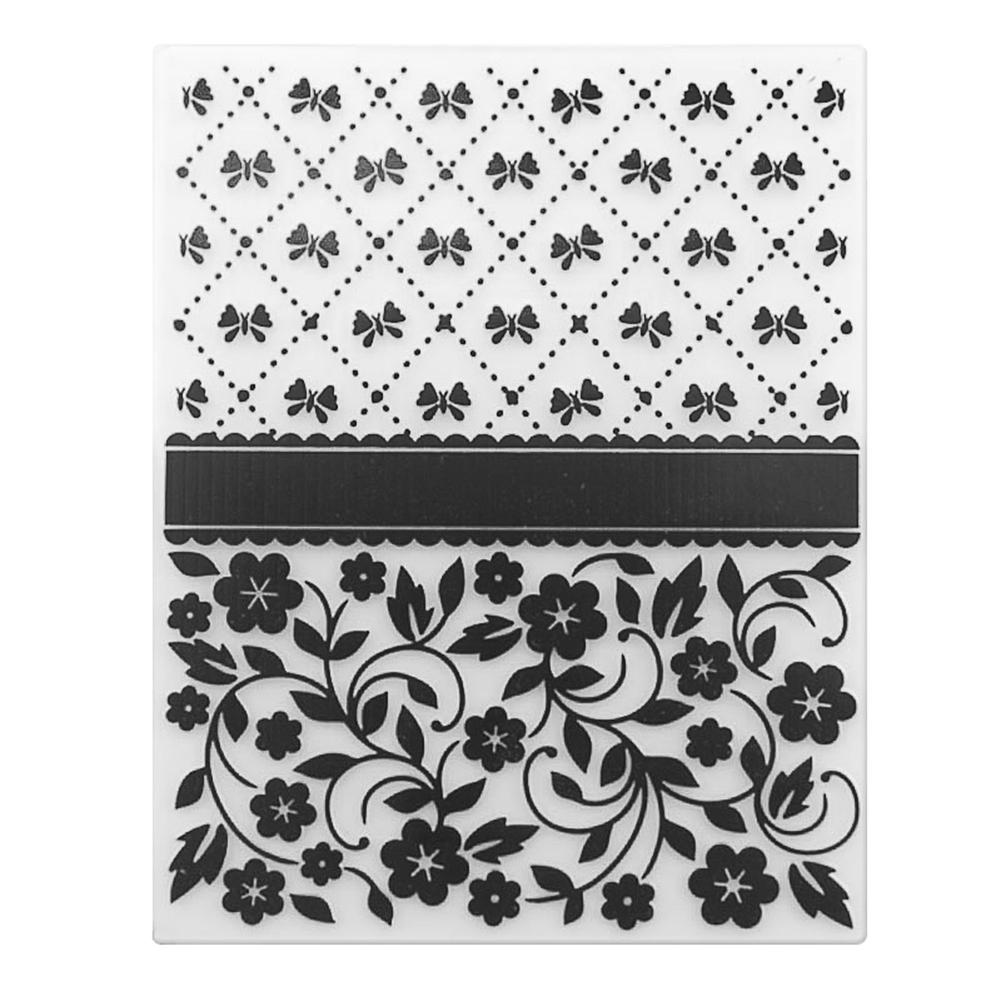 Flower Butterfly Printed DIY Scrapbooking Plastic ... – Grandado