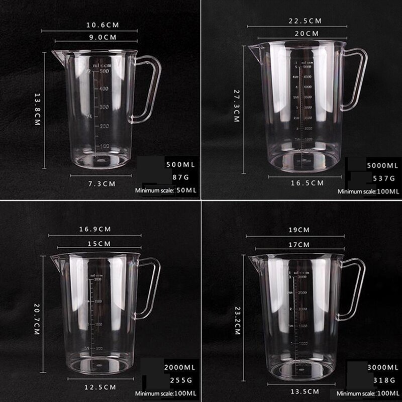 Plastic Graduated Measuring Cup Liquid Container T... – Vicedeal