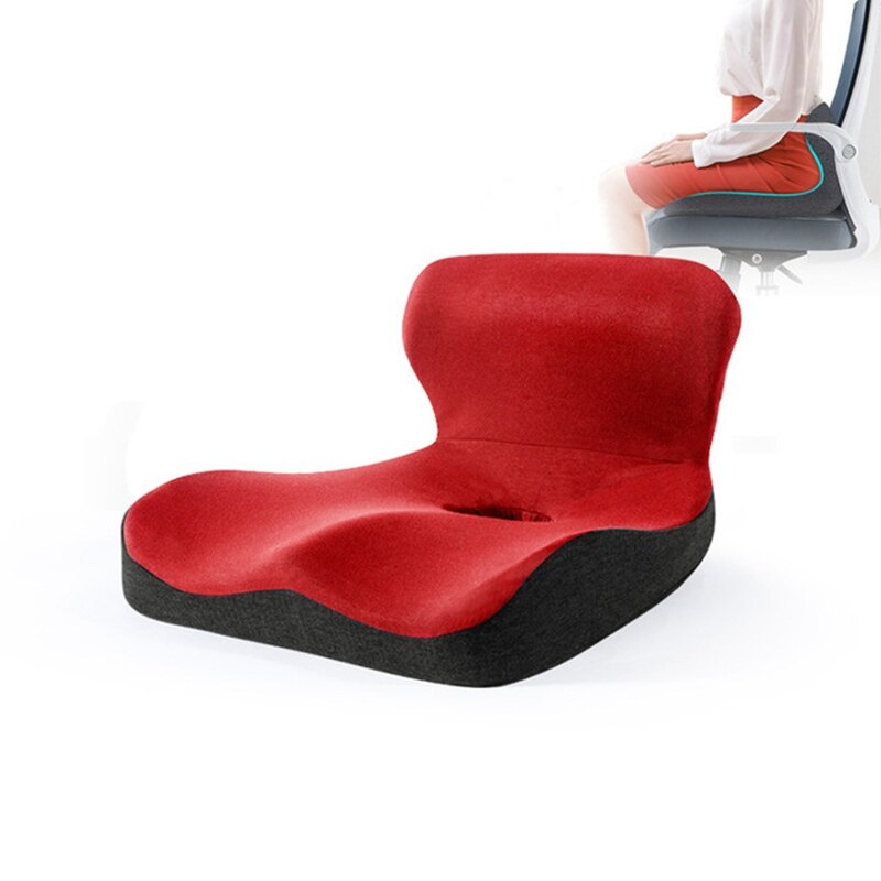 Memory Foam Seat Back Cushion Orthopedic Coccyx Sp... – Grandado