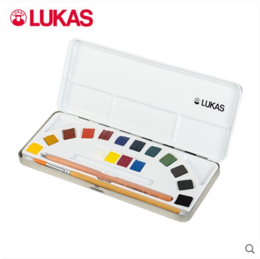 LUKAS Solid watercolor pigment 12/16 color semi so... – Vicedeal